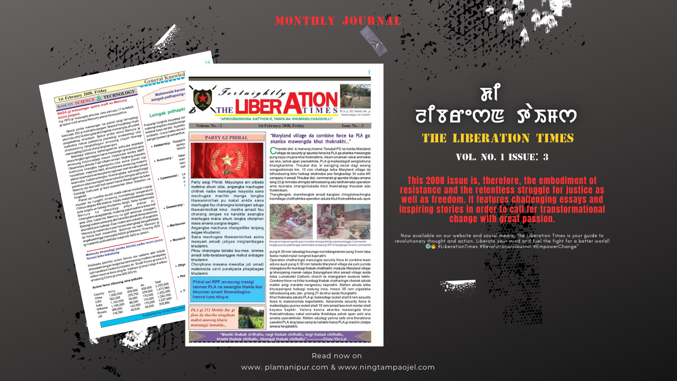The Liberation Times | Vol. No. 1 | Issue No. 3 - Ningtam Paojel ...